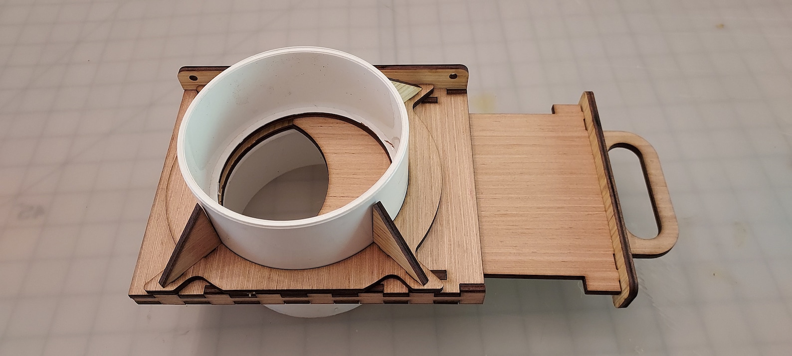 4" Blast Gate SVG DXF Dust Collection Laser Cut Files Lightburn DIY ...