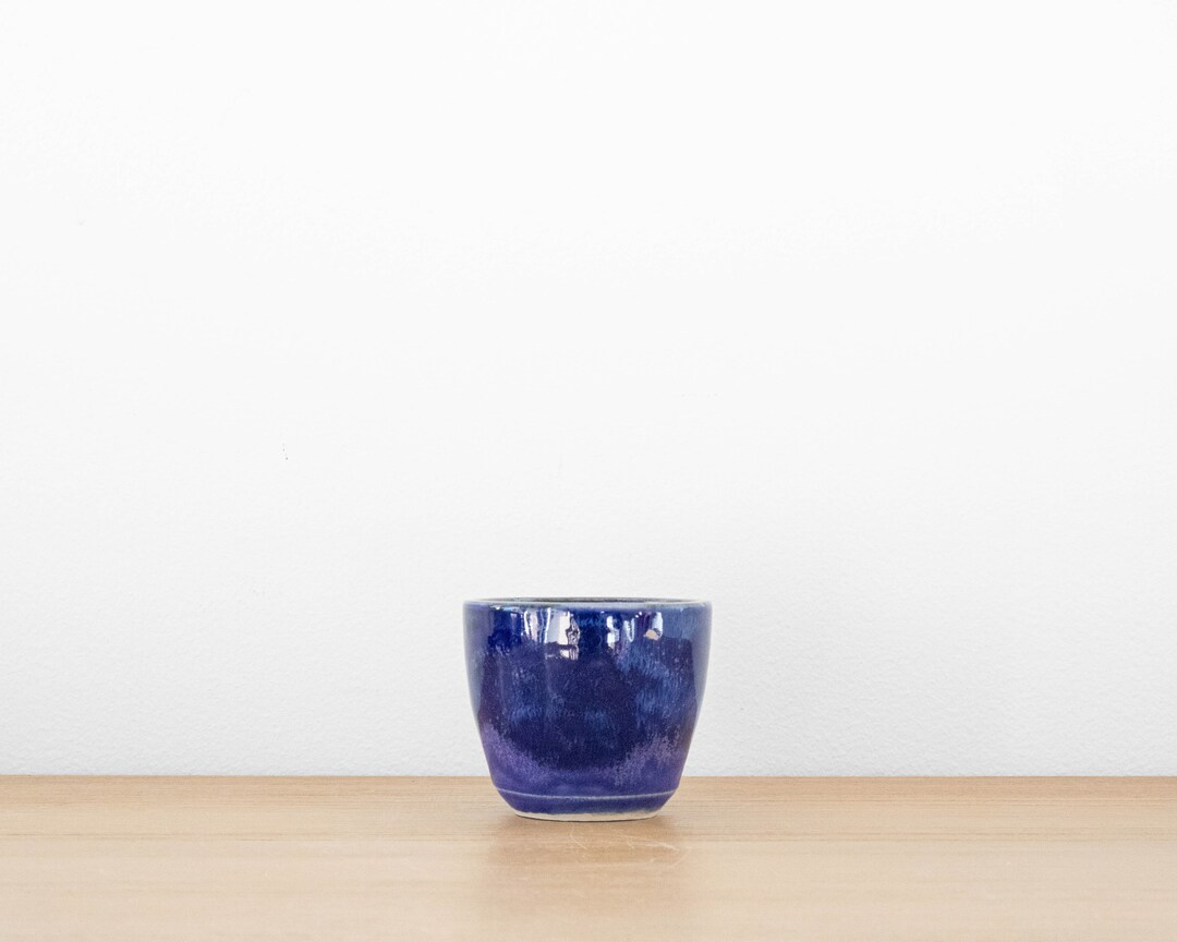Blue and Purple Speckled Ceramic Shot Glass / Espresso Cup - Etsy