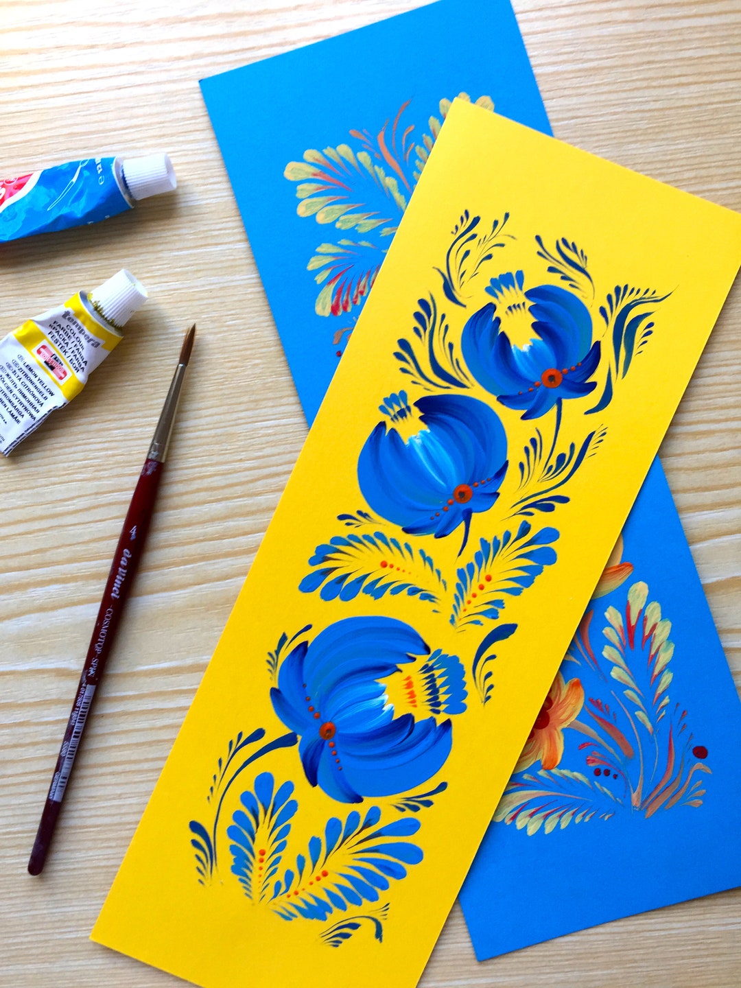 Set of Individual Bookmarks. Ukrainian Gift. Petrykivka - Etsy Australia