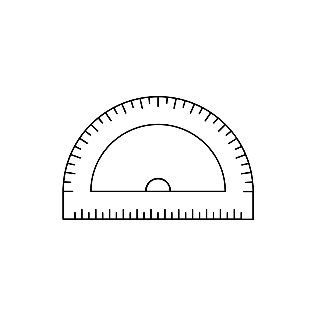 Protractor - Cricut - Download - Etsy