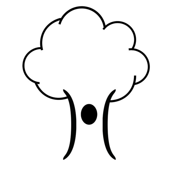 Tree With Hole Cricut Download | Etsy