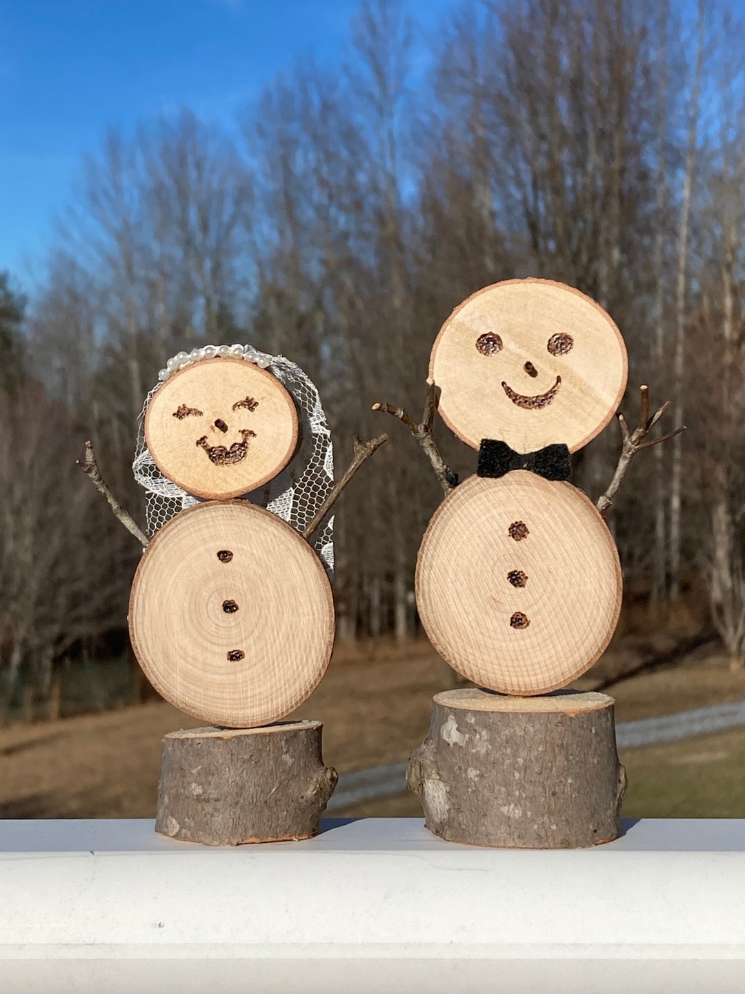 Wooden Bride and Groom Figures Set: Naturelings Collection ...