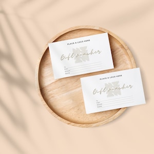 Printable One Sided Gift Certificate Design Template Editable on Canva ...