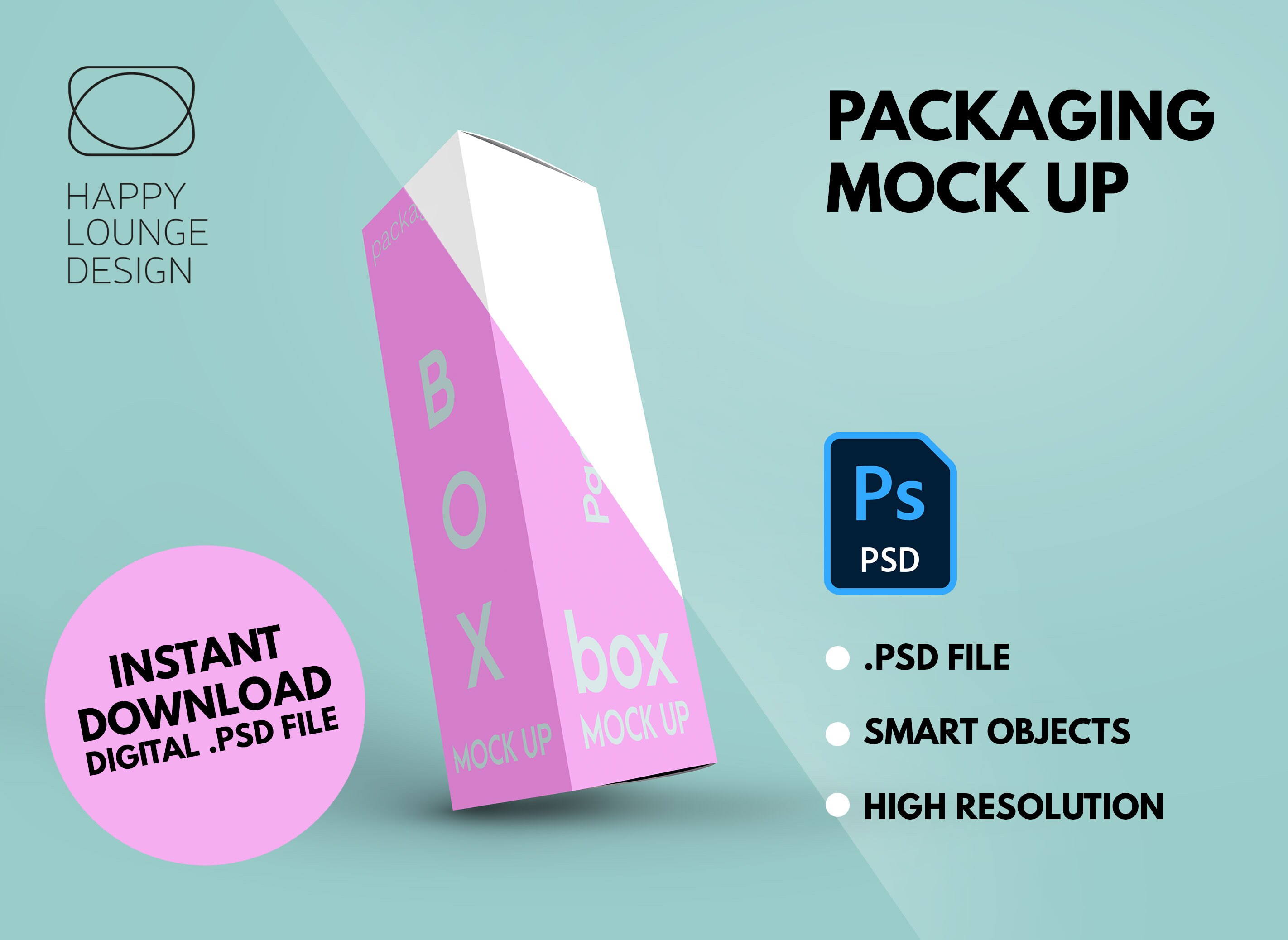 PSD Packaging Mock up for Product Packaging Design, Box Mockup ...