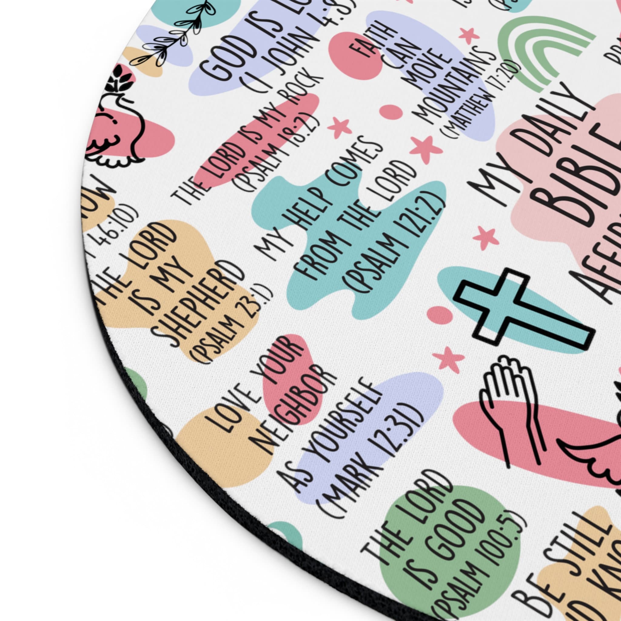 Bible Affirmations Mouse Pad, Bible Verse Decor Gifts, Inspirational ...