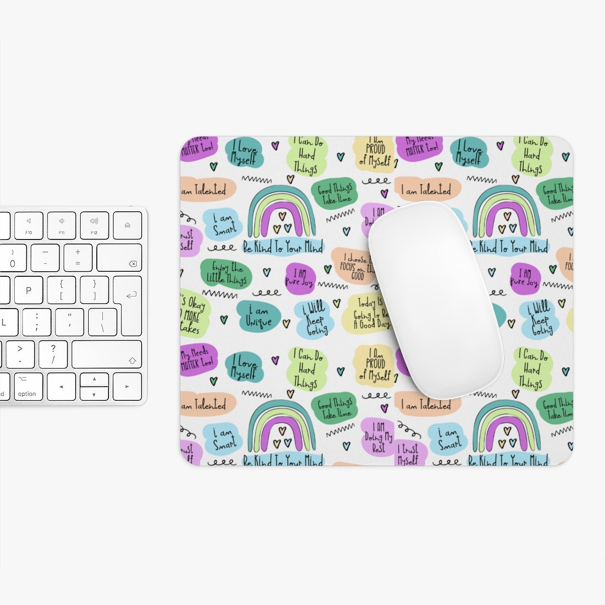 Positive Affirmations Mouse Pad, Positive Self Care, Daily Affirmations ...