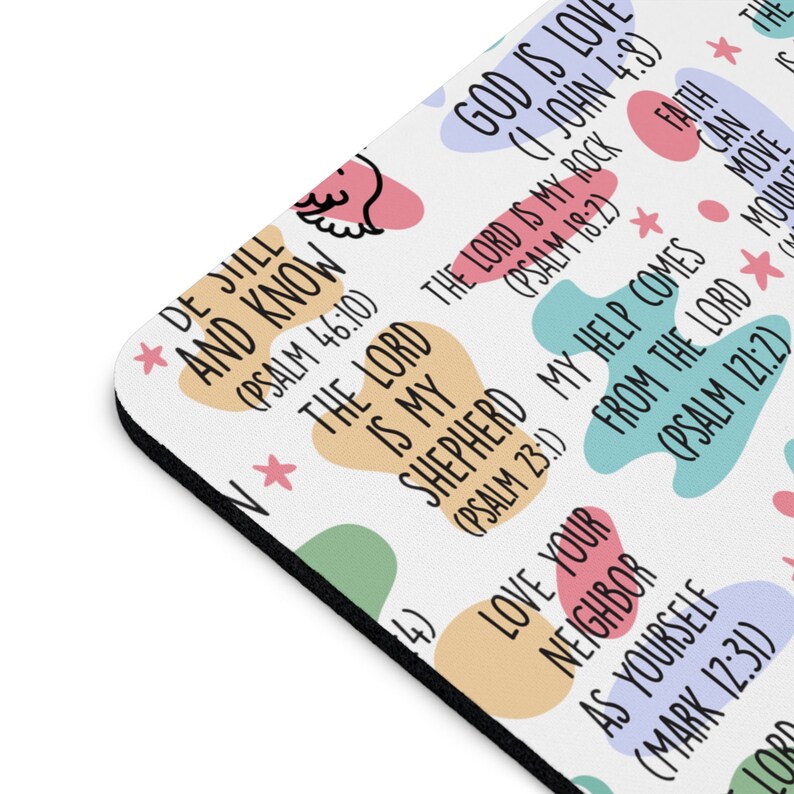 Bible Affirmations Mouse Pad Bible Verse Decor Gifts - Etsy