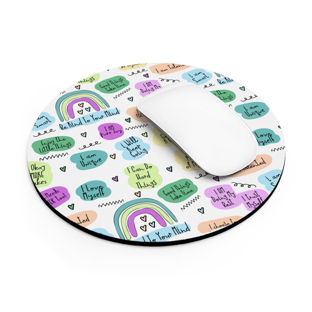 Positive Affirmations Mouse Pad, Positive Self Care, Daily Affirmations ...