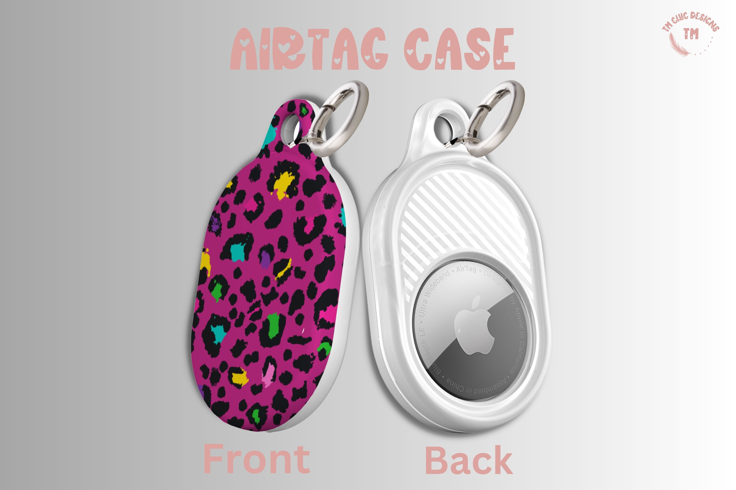 Pink Leopard AirTag Case, Cute AirTag Holder - Etsy
