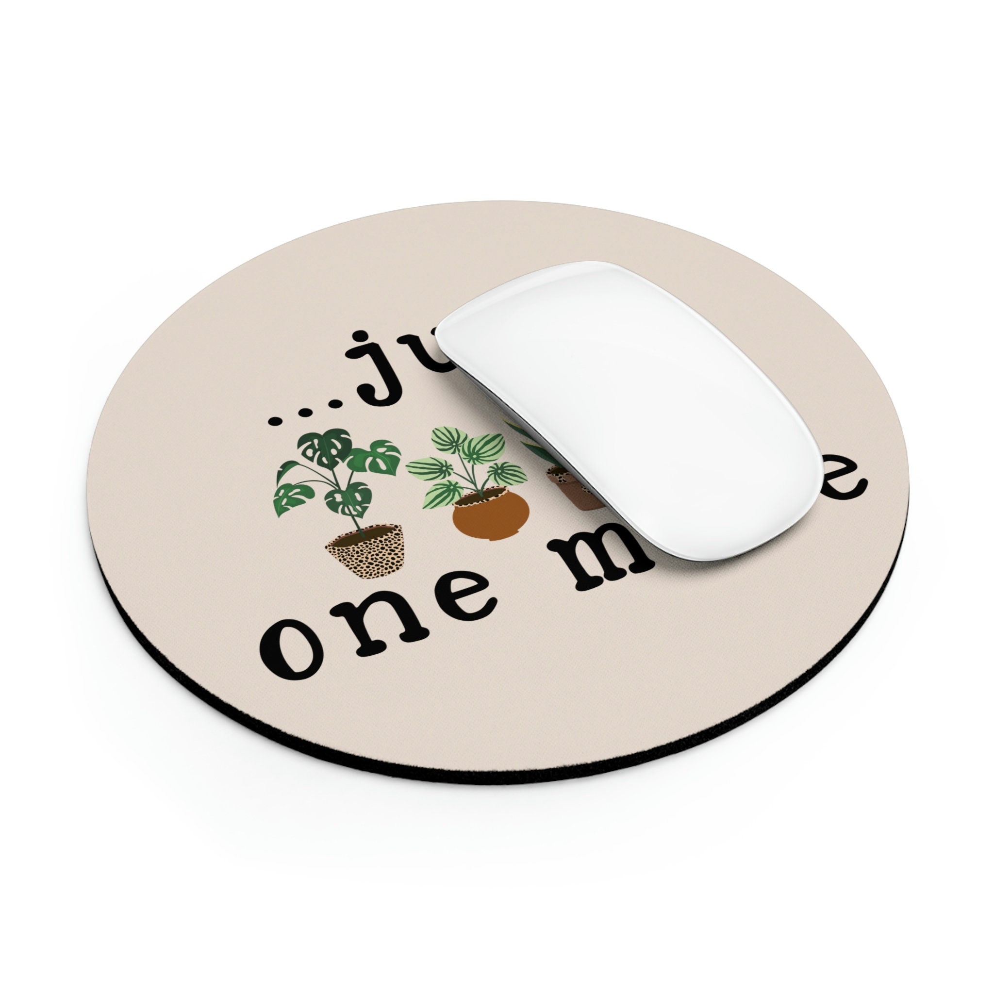 Just One More Plant Mouse Pad, Plant Lover Gift, Gardening Mouse Pad ...