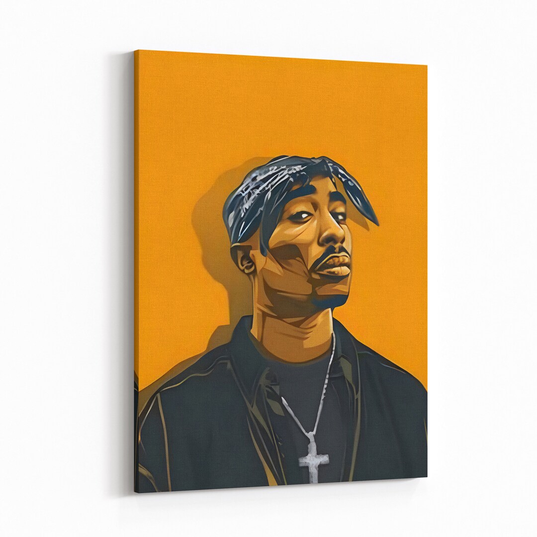 Tupac Poster Wall Art 2pac Art Tupac Canvas Wall Decor Tupac - Etsy