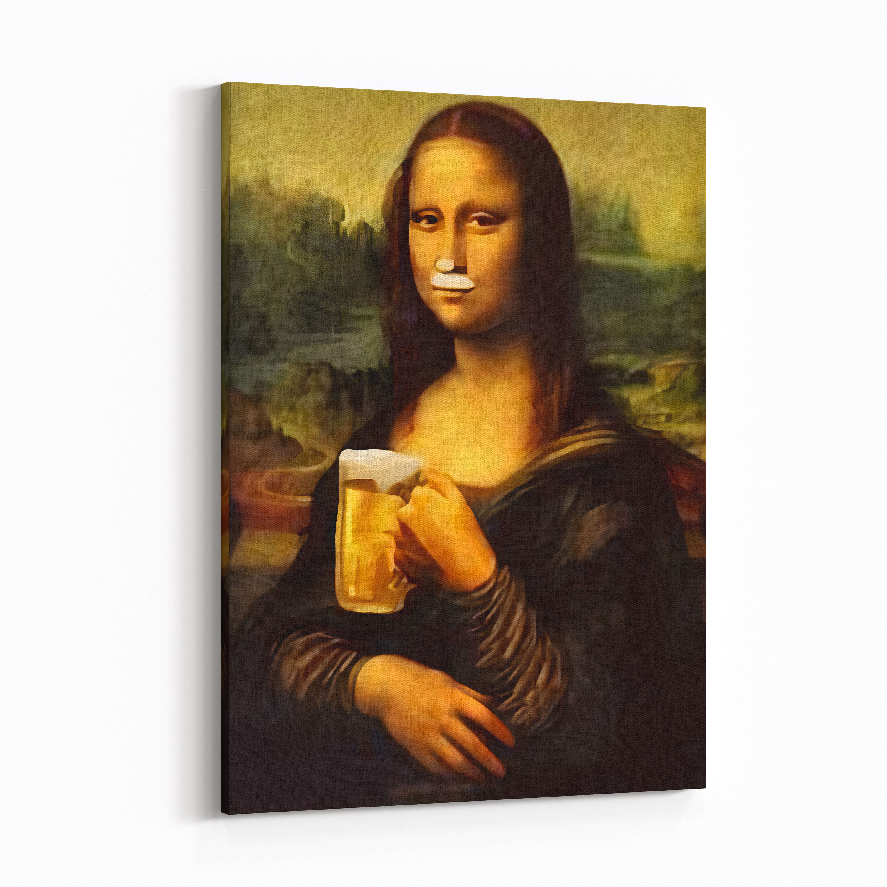 Mona Lisa Painting Meme Painting Mona Lisa Parody Meme Gifts Mona Lisa ...