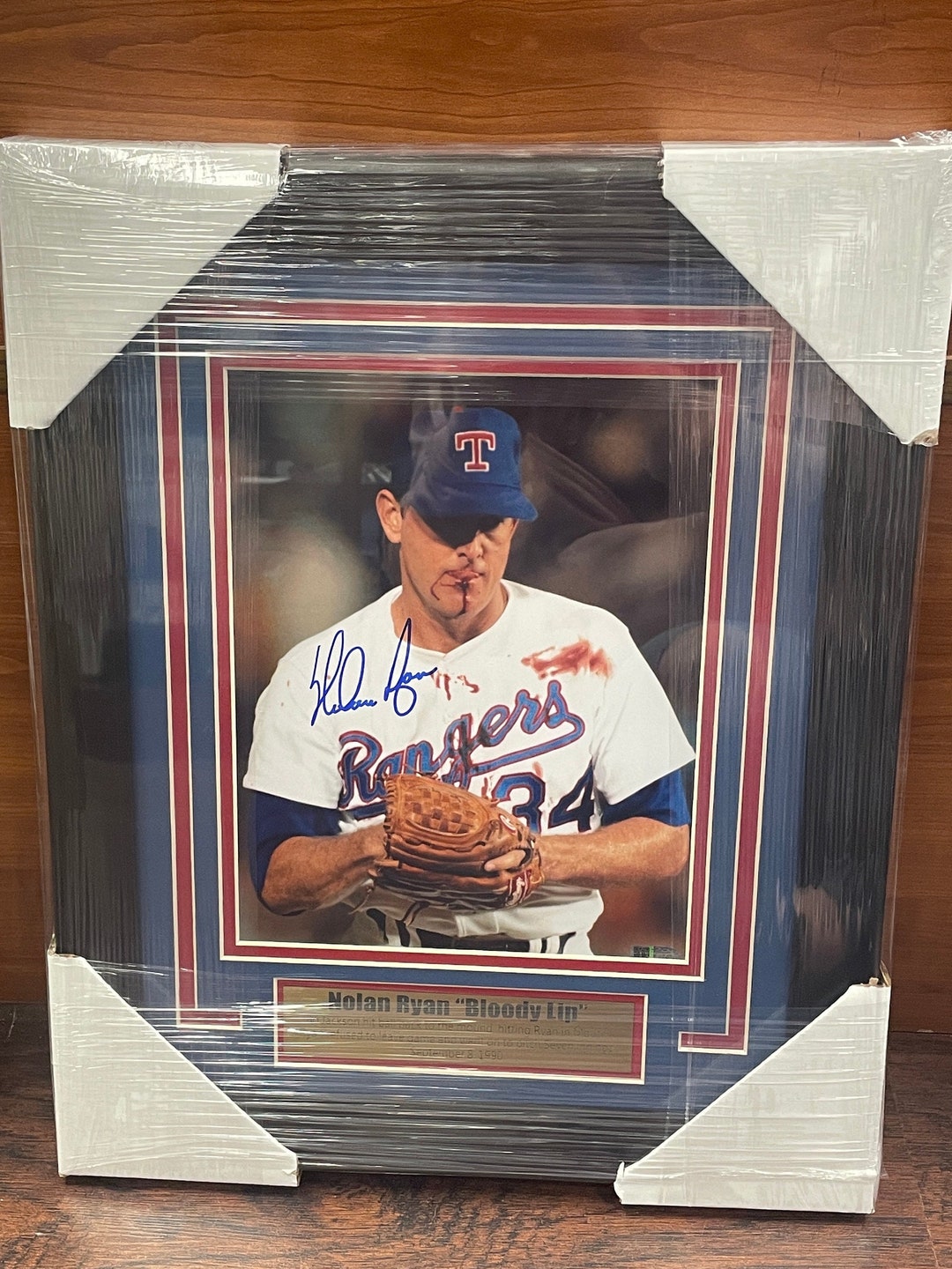 Nolan Ryan Autographed and Framed Photo - Etsy