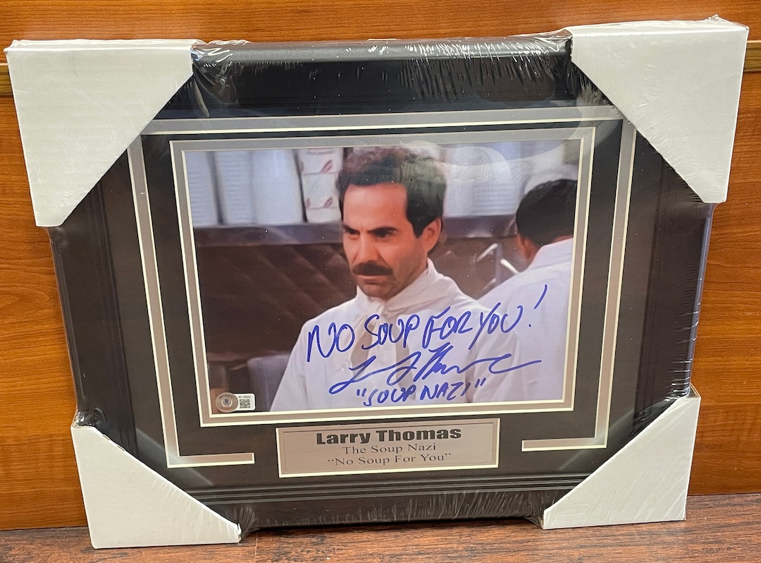Seinfeld Soup Nazi Larry Thomas Autographed & Framed 8x10 - Etsy