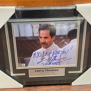 Seinfeld Soup Nazi Larry Thomas Autographed & Framed 8x10 - Etsy