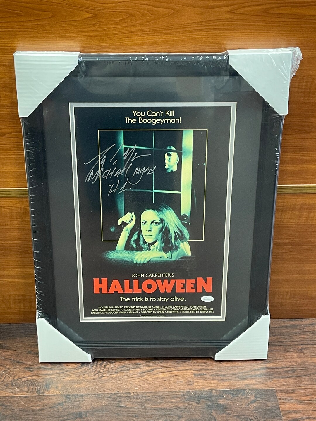 Halloween, Michael Myers Tony Moran, Autographed & Framed Movie Poster ...