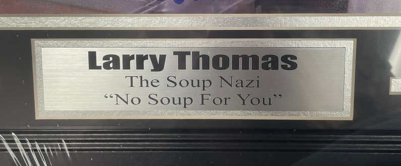 Seinfeld Soup Nazi Larry Thomas Autographed & Framed 8x10 - Etsy