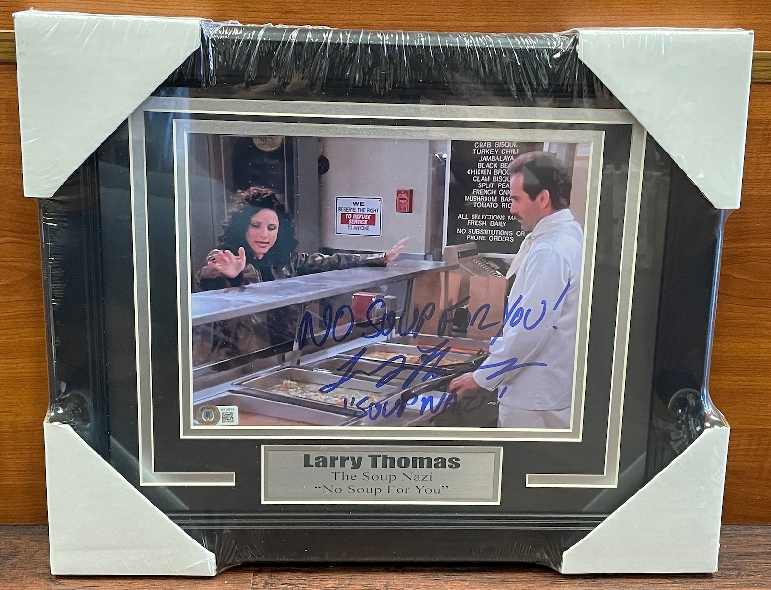Seinfeld Soup Nazi Larry Thomas Autographed & Framed 8x10 - Etsy