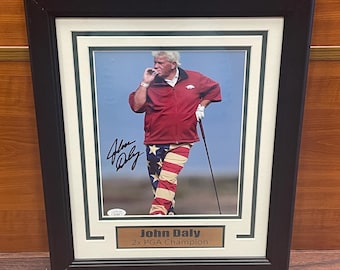 John Daly Autographed/signed 8x10 Photo Golf Beckett 35787 - Etsy