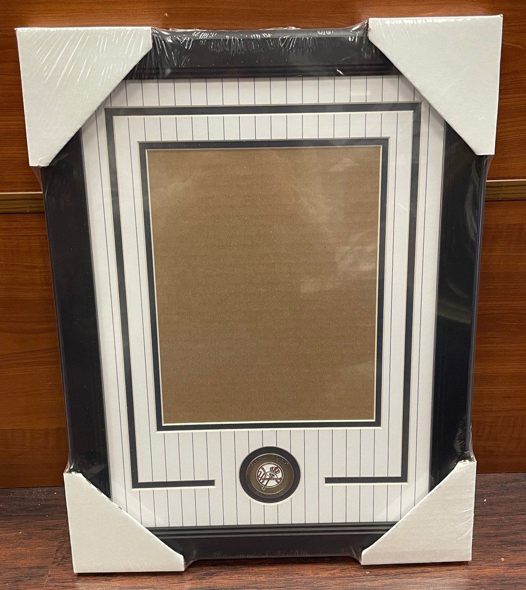New York Yankees Pinstripe Vertical Medallion Picture Frame - Etsy