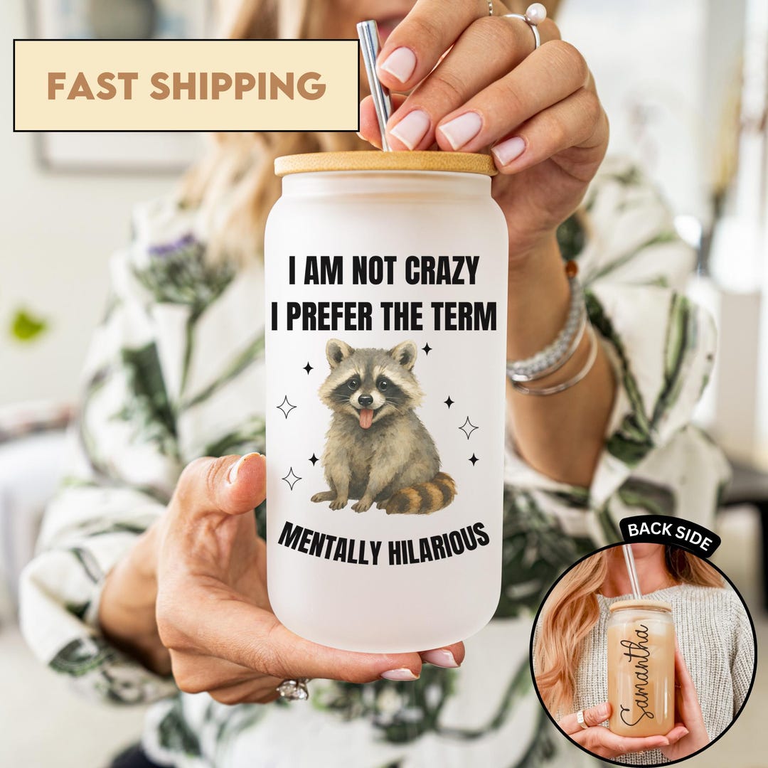 Funny Sarcastic Frosted Glass Cup Tumbler, Christmas Birthday Humor ...