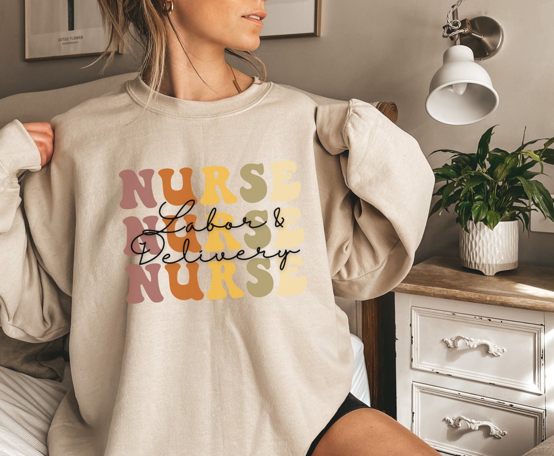 Labor and Delivery Nurse Sweater Baby Catcher Sweatshirt - Etsy