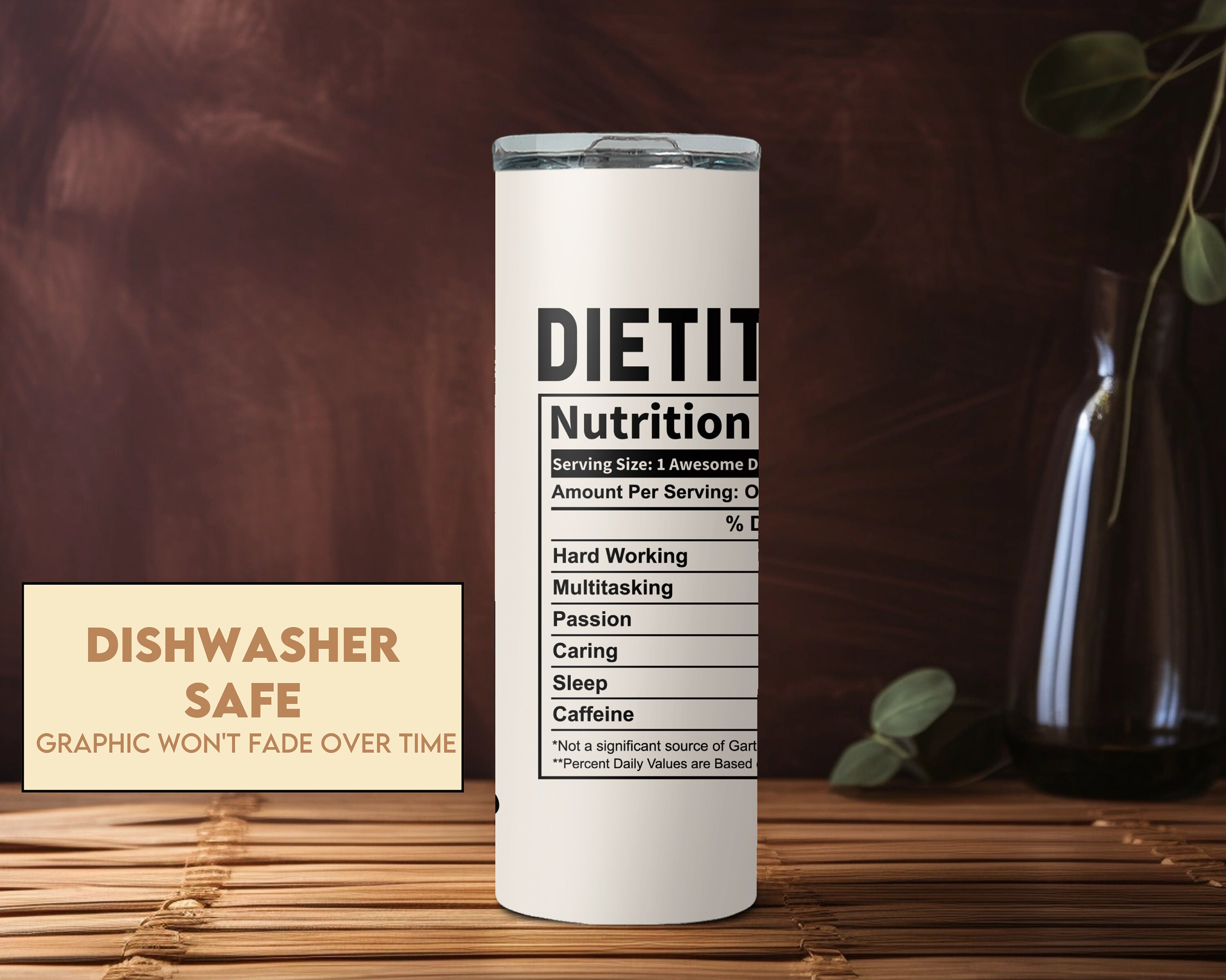 Personalized Dietitian Funny Nutrition Facts Tumbler, Christmas ...
