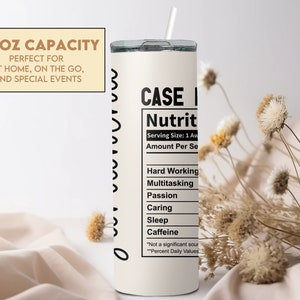 Personalized Case Manager Tumbler Gift, Gift for Care Coordinators ...