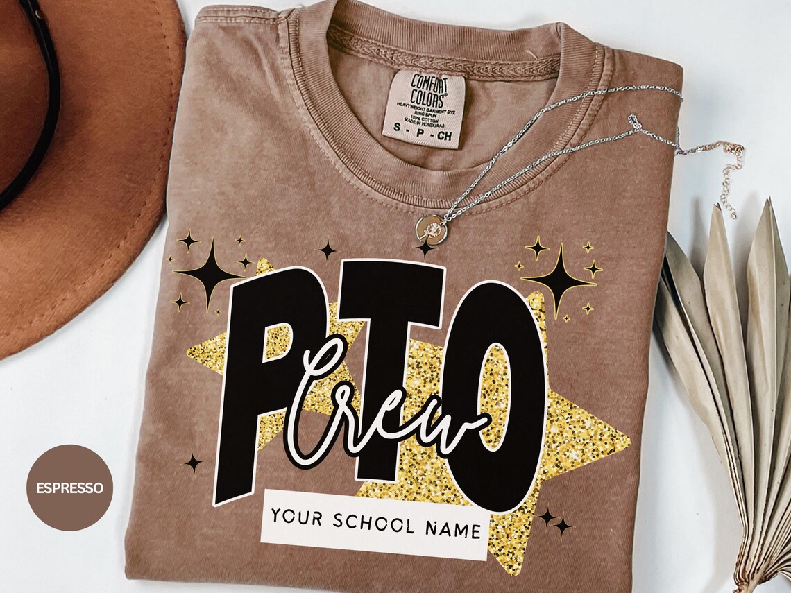 PTO Volunteer Comfort Color Shirt for Parent Teacher Organization, Gift ...