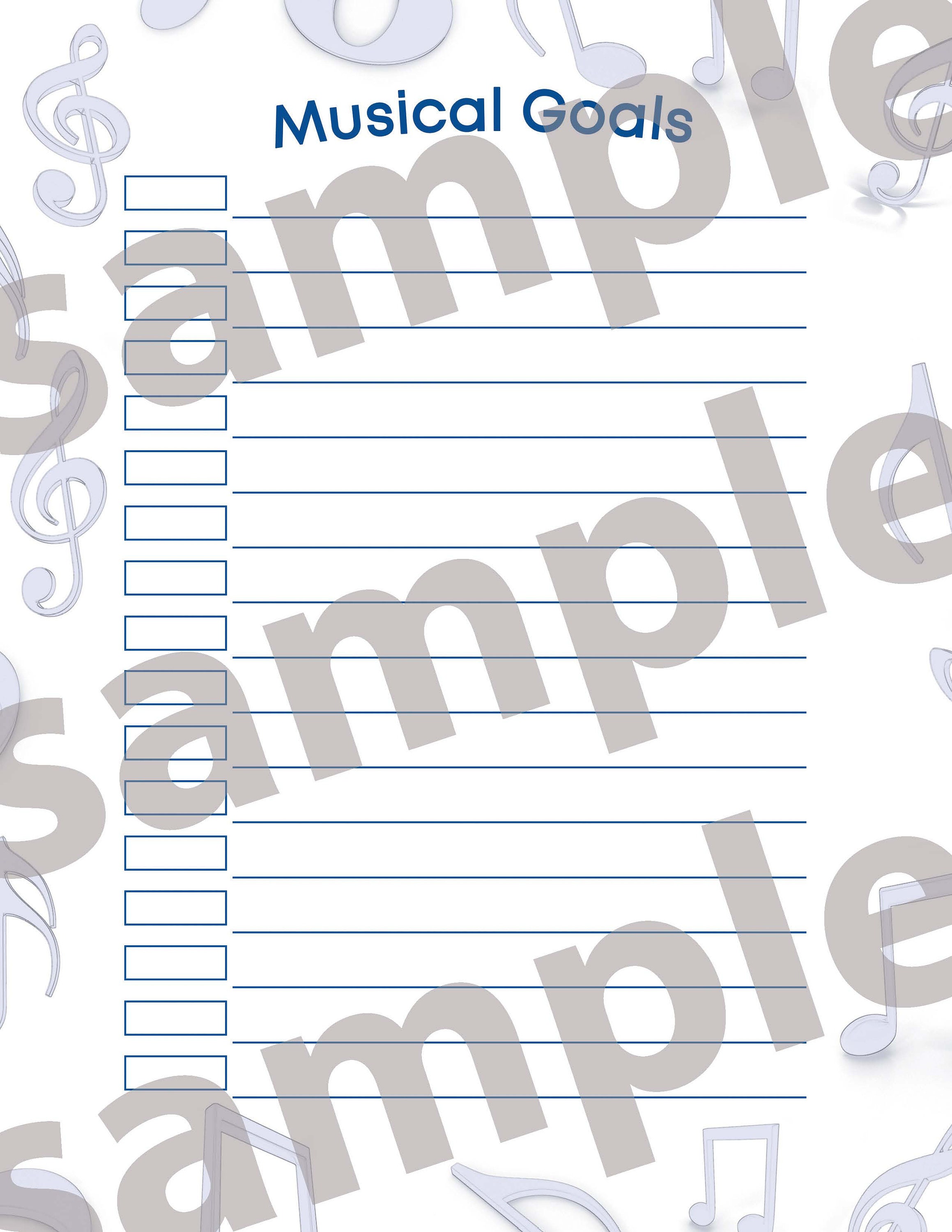 Piano Music Practice Journal Charts and Checklists Printable - Etsy