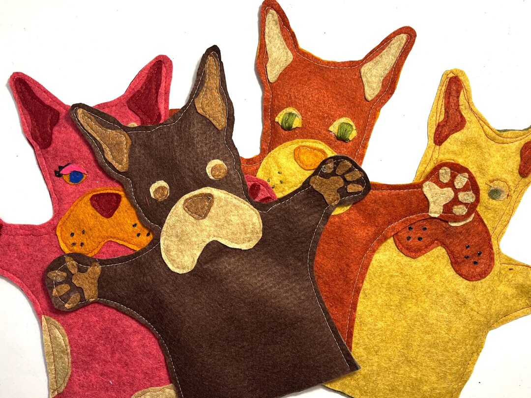 French Dog Hand Puppet Pattern - Etsy