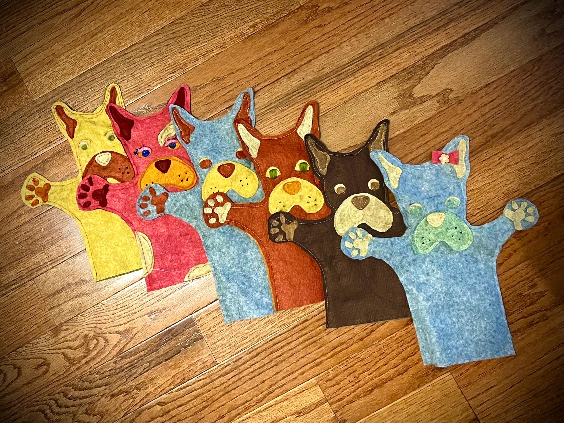 French Dog Hand Puppet Pattern - Etsy