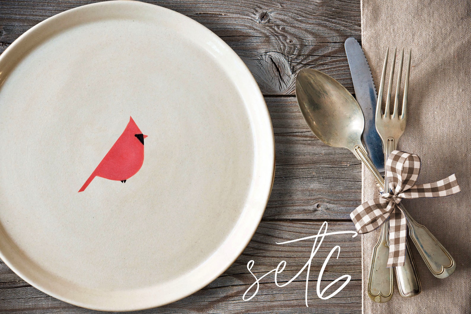 USA Birds Plate Set: Hand-painted Dinnerware, Modern Boho Decor - Etsy