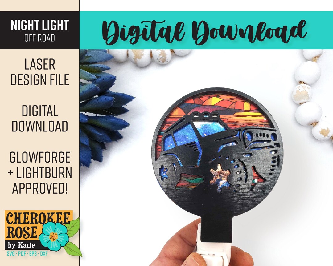 Off Road SUV Night Light SVG Laser Cut File (digital File Only) - Etsy