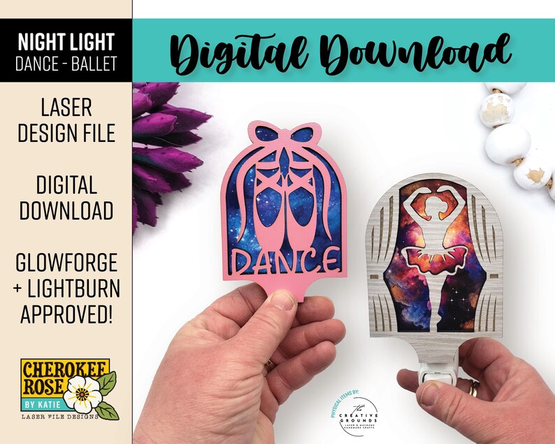 Ballet Night Light Laser Cut File: Ballerina SVG Bundle (digital File ...