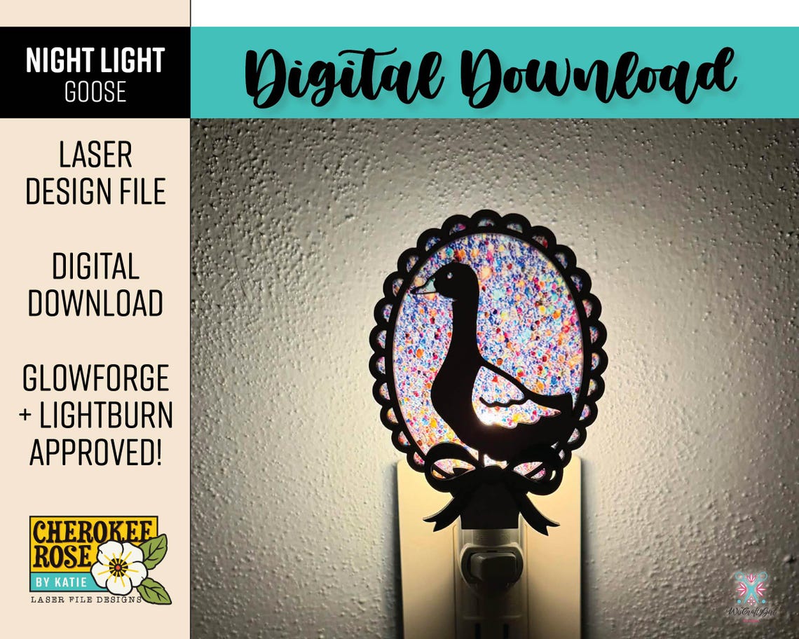 Goose Night Light SVG - Laser Cut File (digital File Only) - Etsy