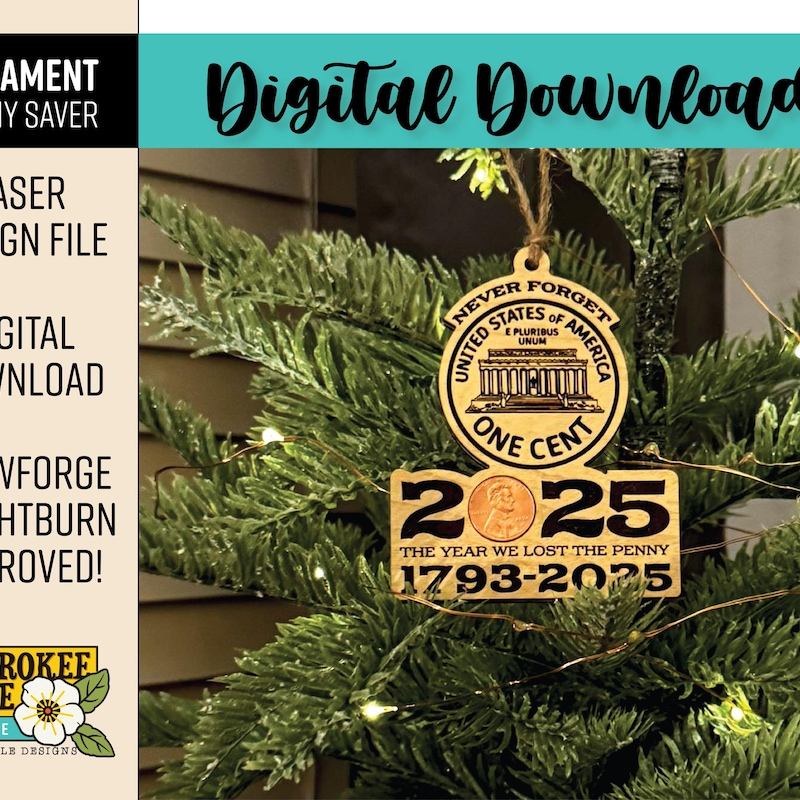 Penny Ornament 2025 File - Etsy