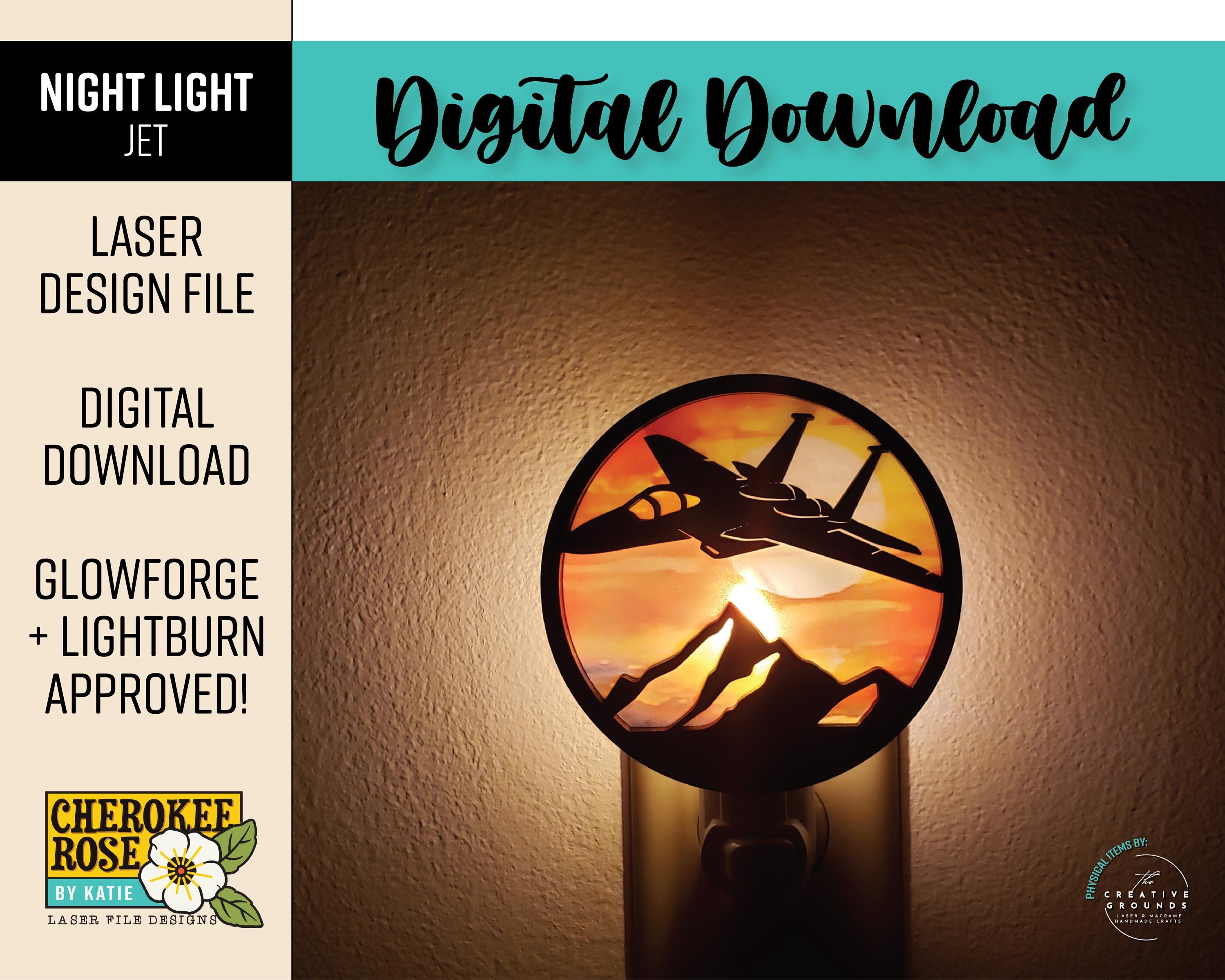 F15 Eagle Jet Night Light SVG - Laser Cut File (digital File Only) - Etsy