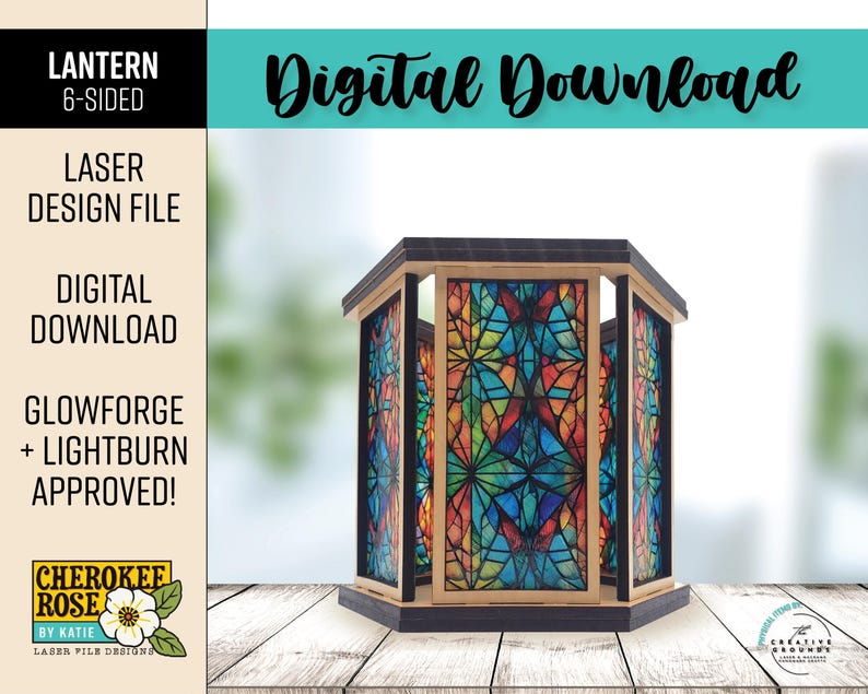 6-sided Lantern - 3D Night Light Conversion Kit - Laser Cut Lantern ...