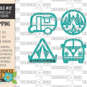 Camper Car Vent Clip Diffusers: Camping Laser Cut File (digital File ...