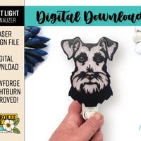 Poodle Dog Solar Light - With Changing Light - Etsy