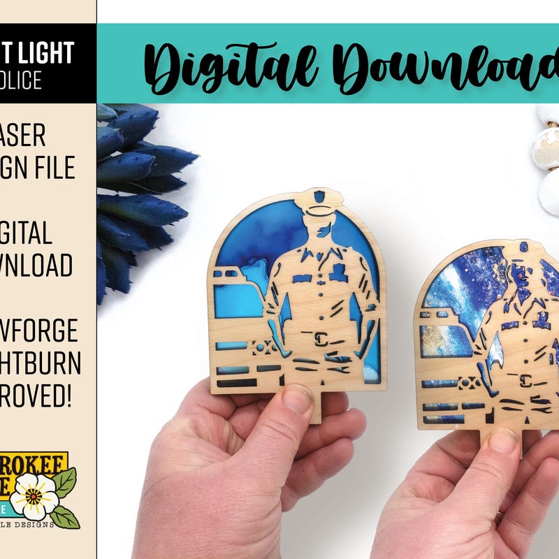 Lighted Police Card - Etsy