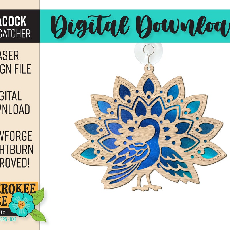 Laser Cut Peacock - Etsy