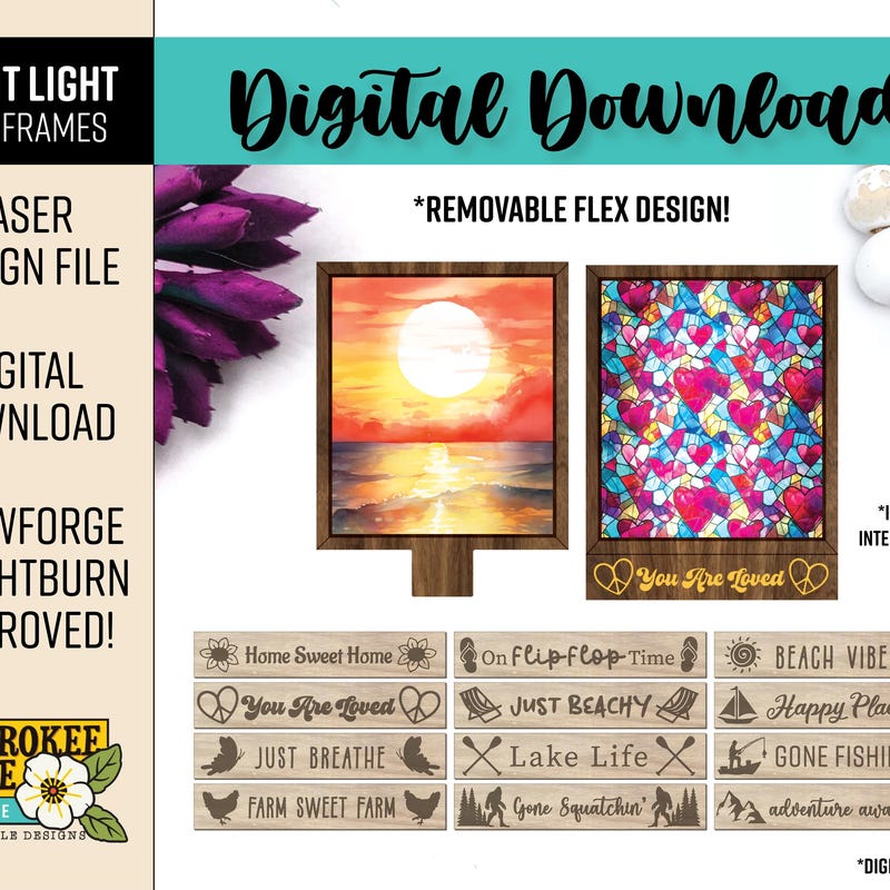 Paper Frame With Light - Etsy