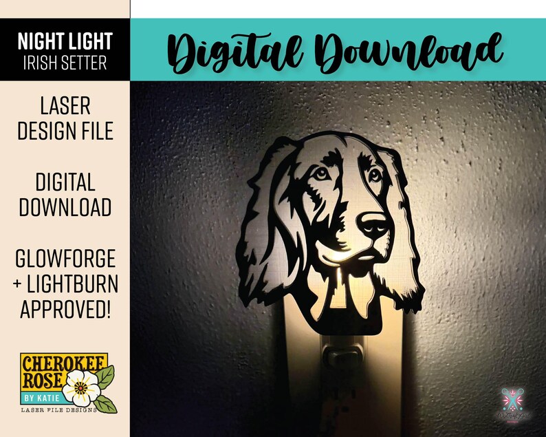 Irish Setter Dog Breed Nightlight SVG - Laser Cut File (digital File ...