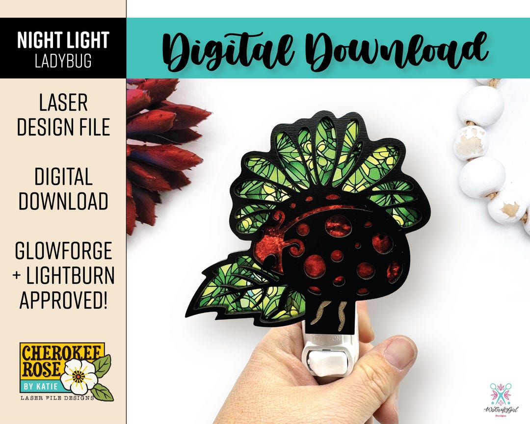 Ladybug Night Light SVG: Laser Cut Design (digital File Only) - Etsy