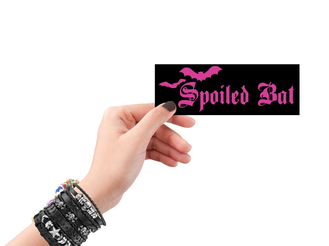Spoiled Bat Goth Sticker / Waterproof Vinyl Decal. Fun Stickers That ...