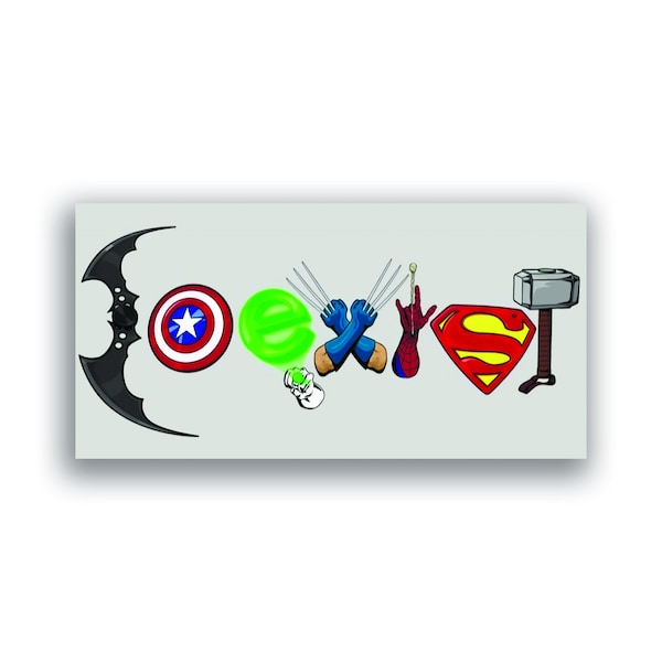 Coexist Sticker - Etsy