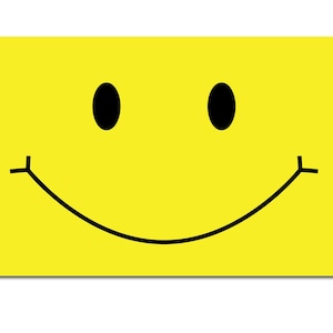 Smiley Face Yellow Sticker / Waterproof Vinyl Decal. Fun Stickers That ...