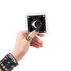 Full Solar Eclipse Intention Setting Sticker/ Waterproof Vinyl Decal ...